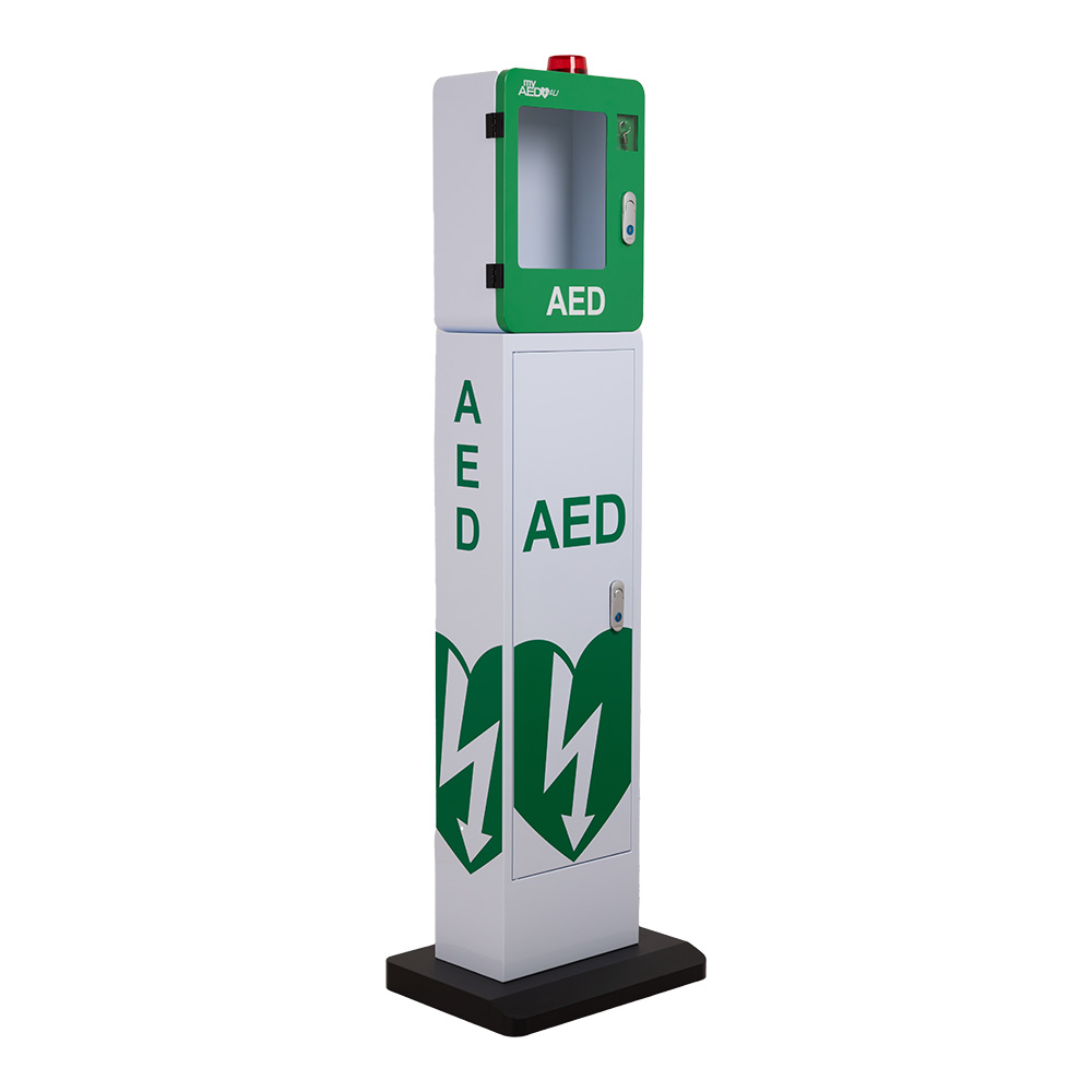 Metal AED Storage Standing Cabinet with Alarm | MyAED4U